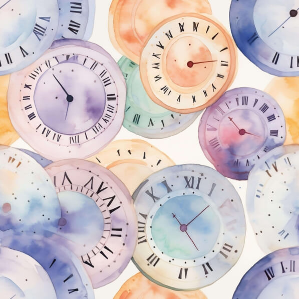 Download Abstract Array of Colorful Clocks Patterns Online - Creative Fabrica
