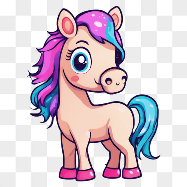 Download Colorful Cartoon Horse with Playful Vibe Cartoons Online ...