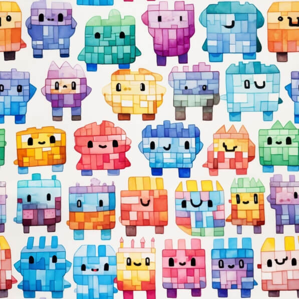 Download Colorful Cartoon Character Pattern for Children's Decor ...