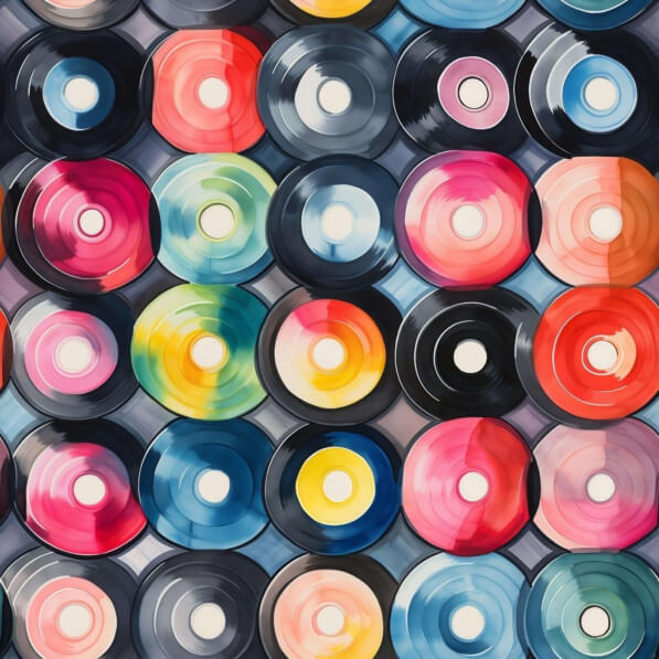 Download Colorful Vinyl Records Collection Patterns Online - Creative ...