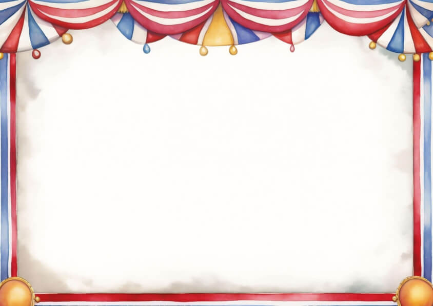 Download Colorful Circus Frame for Your Event or Party Backgrounds ...