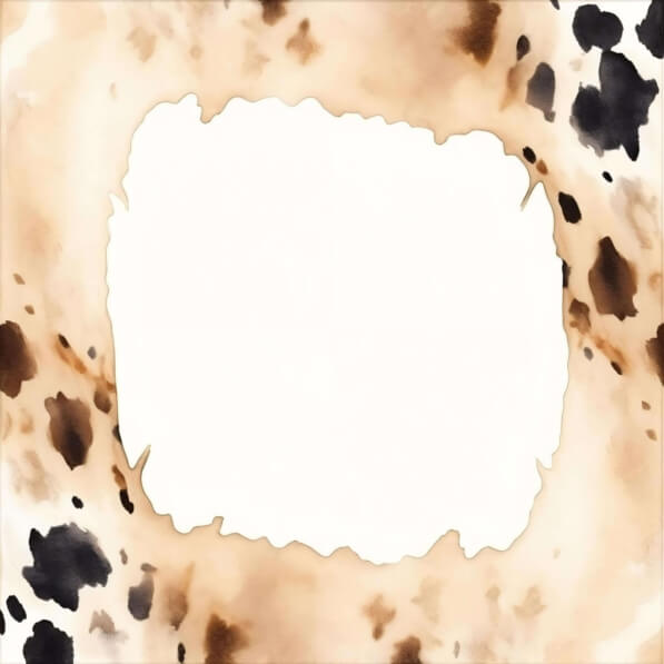 Download Empty Cow Print Frame for Art and Design Projects Backgrounds ...