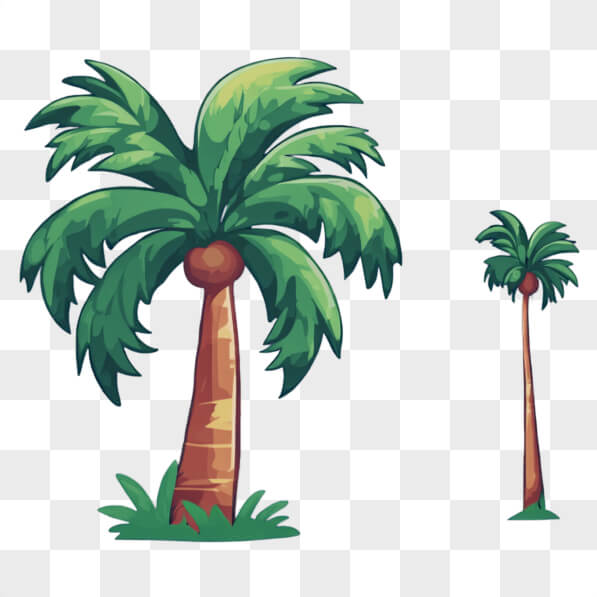 Download Cartoon Palm Trees on Black Background Cartoons Online ...