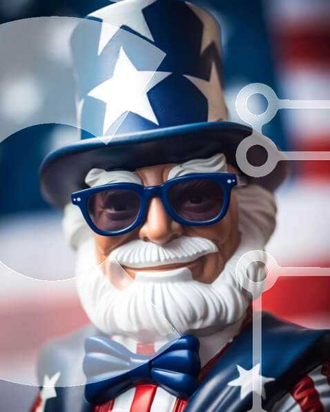 Uncle Sam Statue Representing Patriotism and 4th of July Celebrations ...