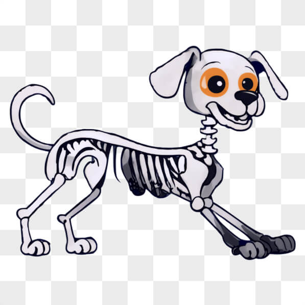 Download Cartoon Dog Skeleton Running in the Dark Cartoons Online ...