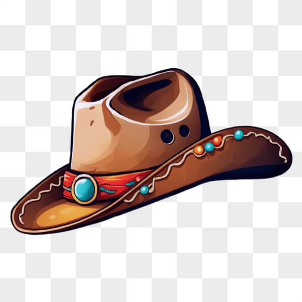 Download Illustration of Western-Inspired Cowboy Hat Cartoons Online ...