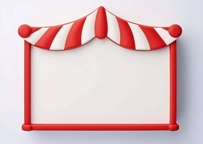 Download Red and White Circus Tent 3D Rendered Illustration Backgrounds ...