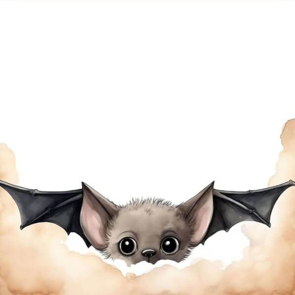 Download Cute bat in the clouds illustration Backgrounds Online ...