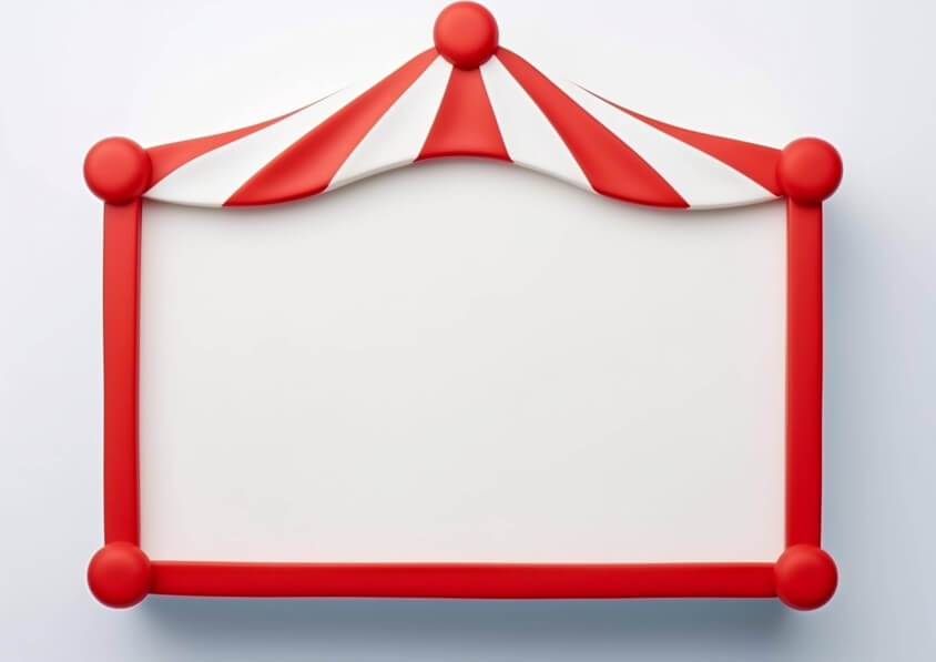 Download Red and White Circus Tent 3D Rendered on White Background ...