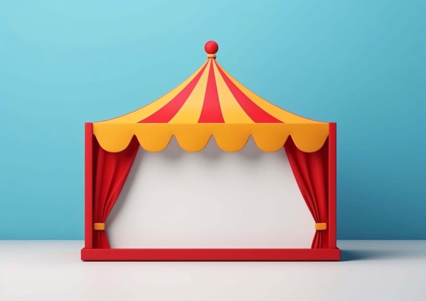 Descarga Carpa de Circo 3D con Cortinas Rojas Fondos En Línea ...