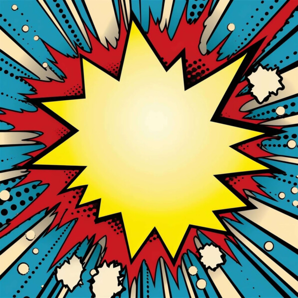 Download Colorful Comic Book Style Pop Art Explosion Backgrounds Online - Creative Fabrica