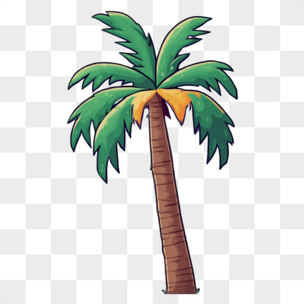 Download Colorful Cartoon Palm Tree Illustration Cartoons Online ...