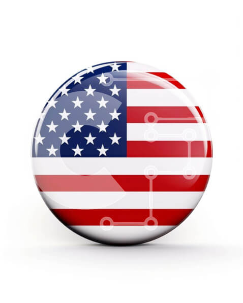 Download Round USA Flag Button Stockphotos Online - Creative Fabrica