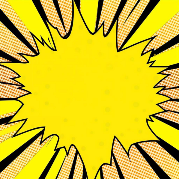Download Yellow Pop Art Explosion with Black and White Dots Backgrounds ...