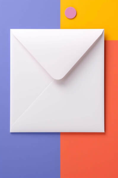 Download Colorful Envelope on Multi-Colored Background Mockups Online ...