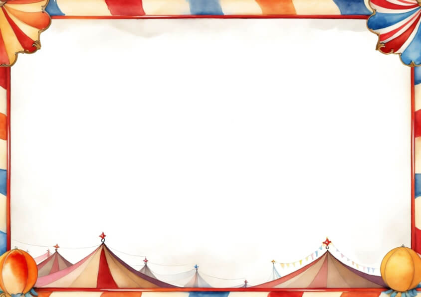 Download Colorful Circus Frame for Your Photos and Artwork Backgrounds ...