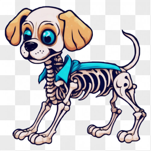 Skeleton Dog Cartoon Images - Free Download on Creative Fabrica
