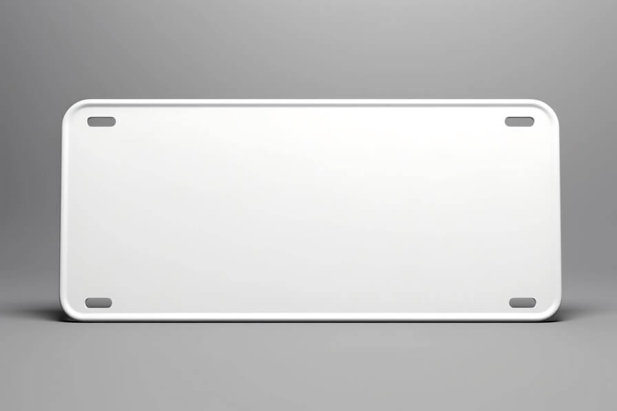 Download White License Plate on Grey Background Mockups Online ...