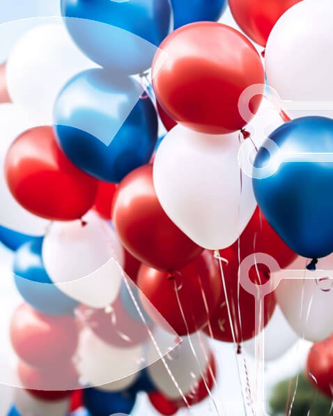 Colorful Balloons for Special Occasions stock photo | Creative Fabrica