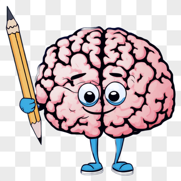 Download Cartoon Brain with Eraser and Pencil Cartoons Online ...