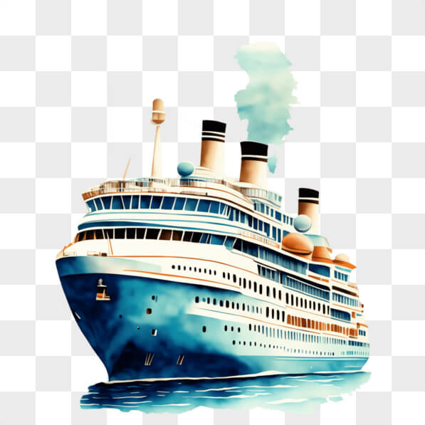 Download Cruise Ship Ready to Set Sail PNGs Online - Creative Fabrica