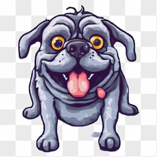 Download Angry Cartoon Pug Dog Cartoons Online - Creative Fabrica