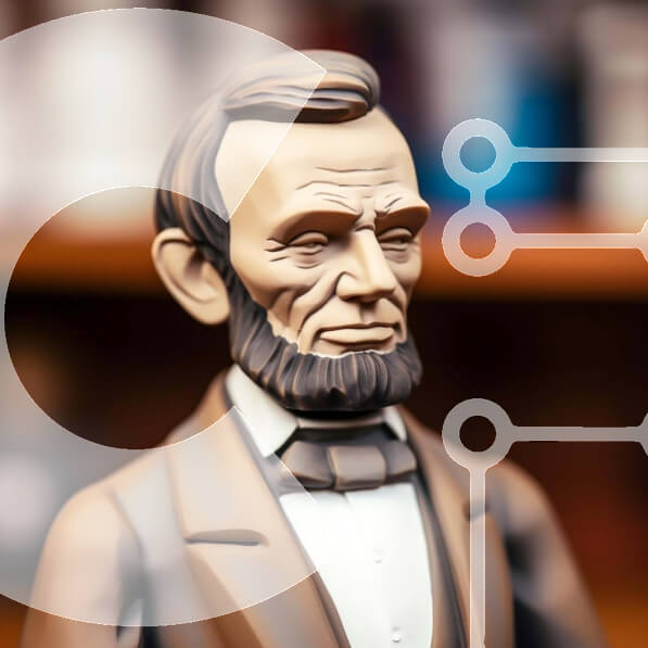 Collectible Polyresin Abraham Lincoln Bust stock photo | Creative Fabrica