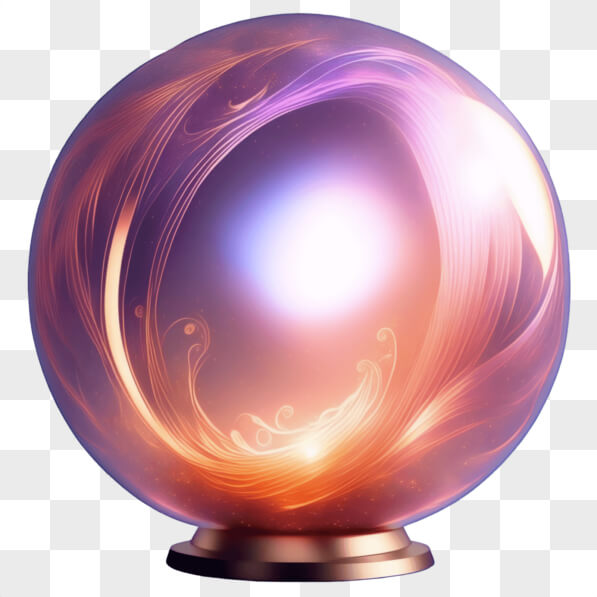 Download Orange and Purple Crystal Ball for Divination and Magic PNGs ...