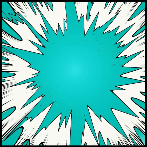 Download Blue and White Comic Book Explosion with 'Explosion' Text ...