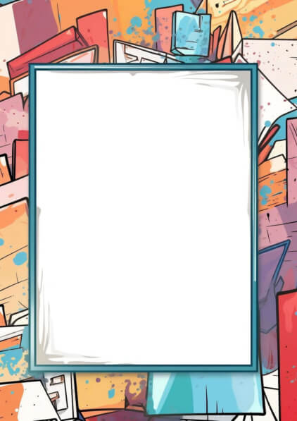 Download Colorful Cartoon-Style Office Background with Frame ...