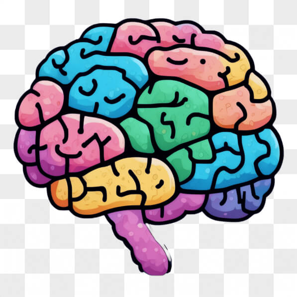 Download Colorful Human Brain Structure and Function Illustration ...