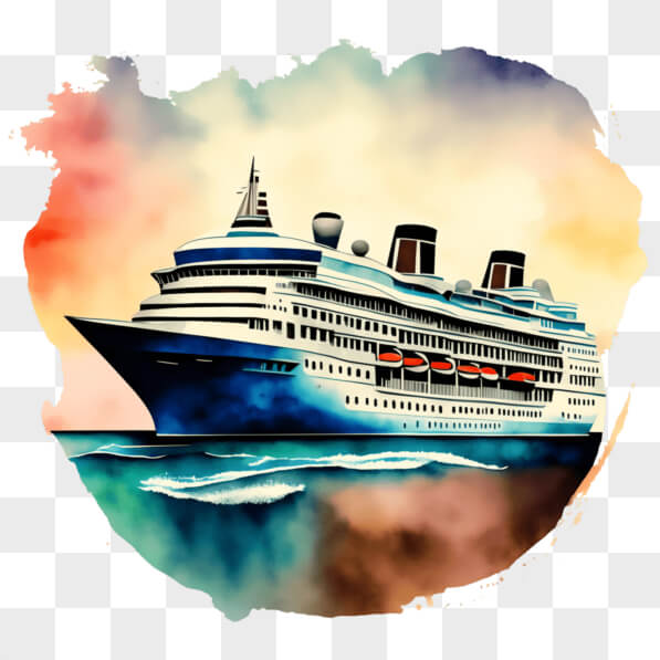 Download Colorful Cruise Ship Art Installation PNGs Online - Creative ...