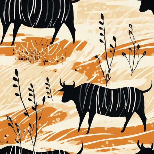Download Seamless Pattern of Black and White Cows in Grassy Field ...