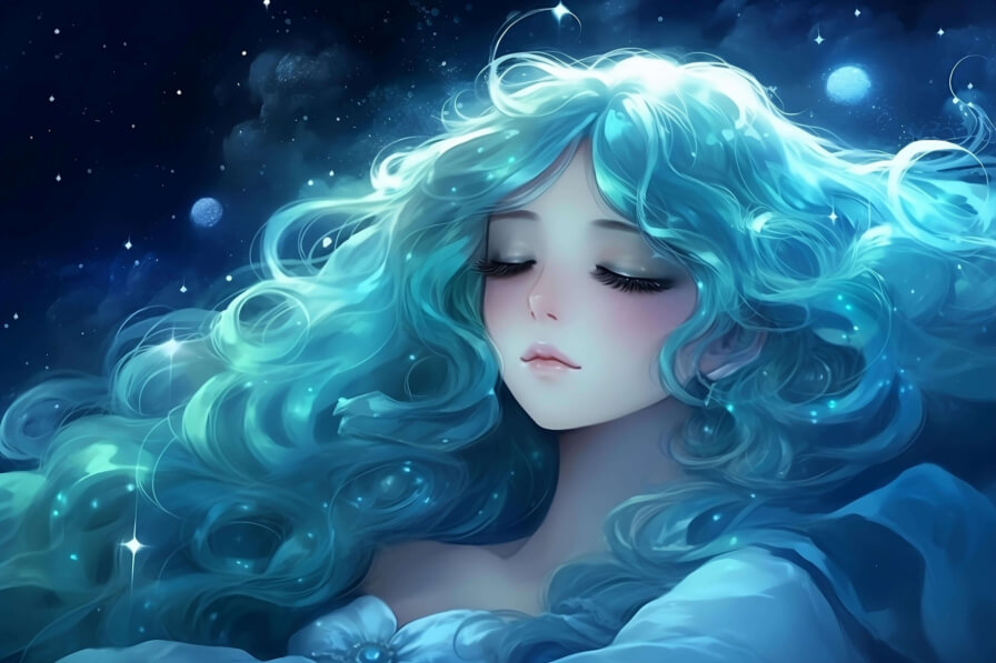 Download Anime Girl Sleeping Under the Stars Backgrounds Online ...