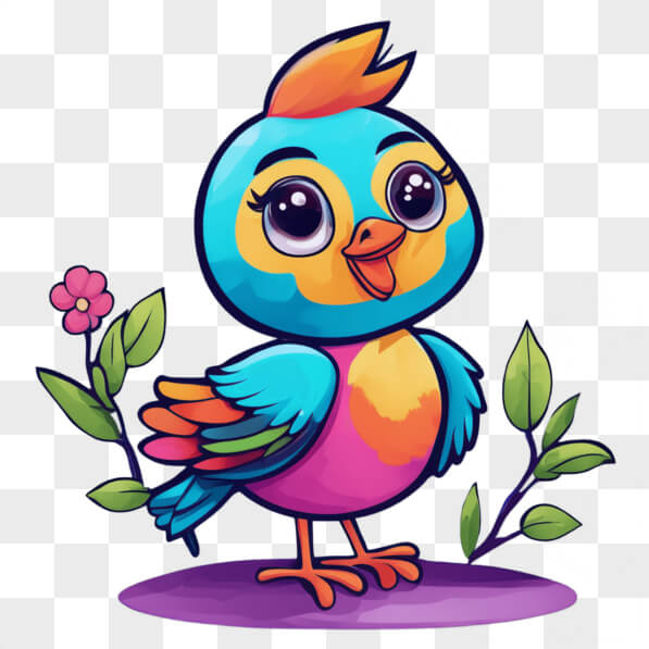 Descarga Pájaro de dibujos animados alegre en la naturaleza Cartoons En ...