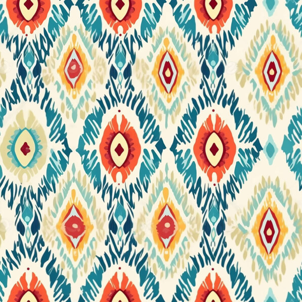 Download Colorful Ikat Pattern in Indigenous Textiles: Traditional ...