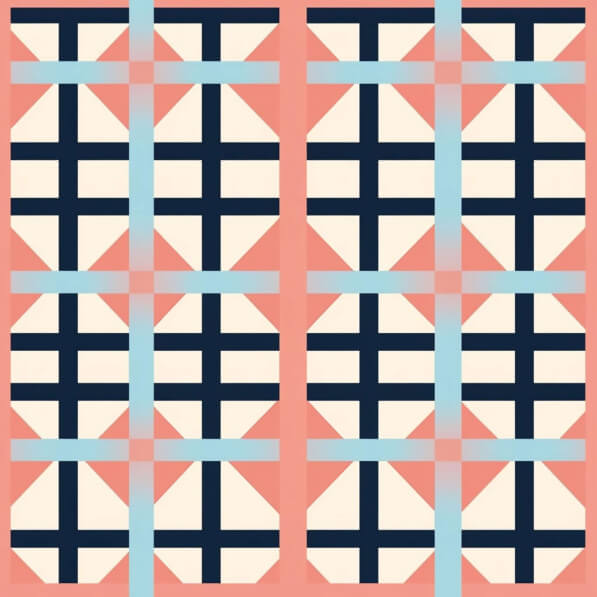 Descarga Patrón a cuadros rosa y azul para colchas y tapices de pared ...