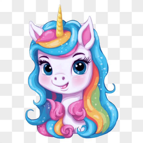 Download Colorful Cartoon Unicorn for Children's Entertainment Cartoons ...