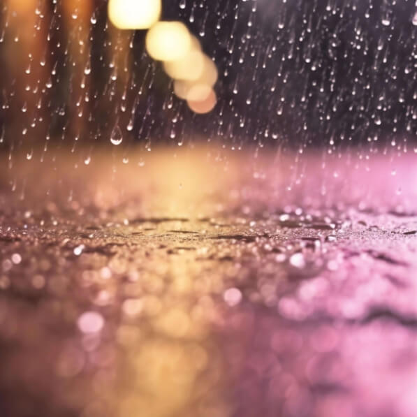 Download Raindrops Falling at Night - Weather Effects Illustration ...
