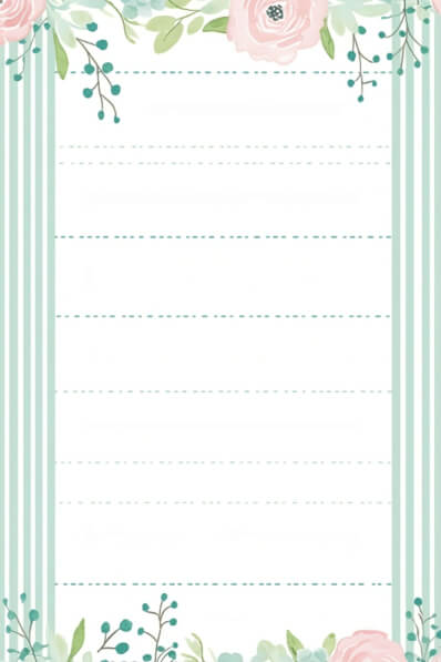 Download Elegant Floral Notepad for Birthday Party Invitation ...