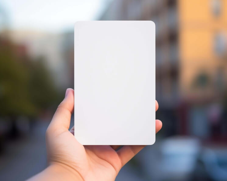 Download Empty White Smartphone in Hand with Urban Background Mockups ...