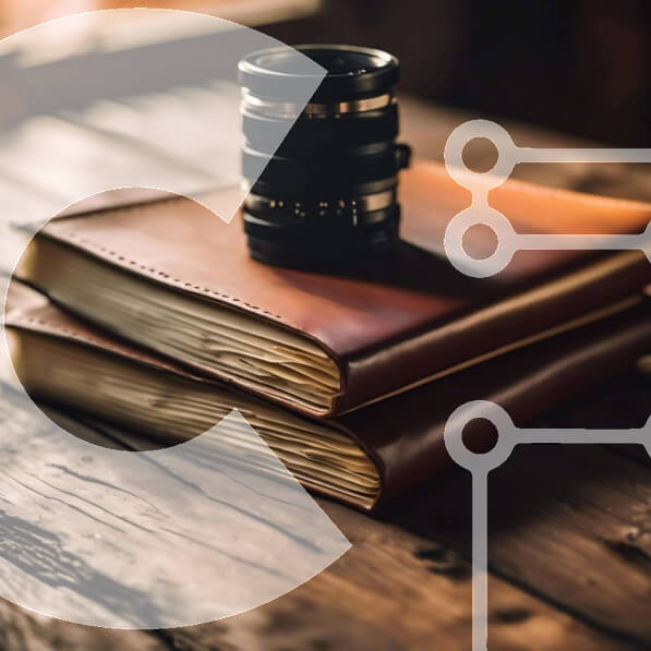 Vintage Camera and Books Photography stock photo | Creative Fabrica