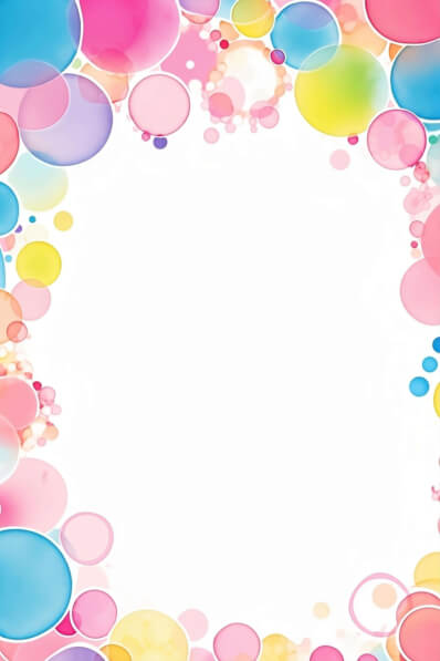 Download Colorful Bubble Frame for Art and Design Projects Backgrounds ...