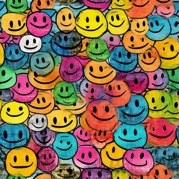 Download Colorful Smiley Face Collage for Interior Design Projects ...