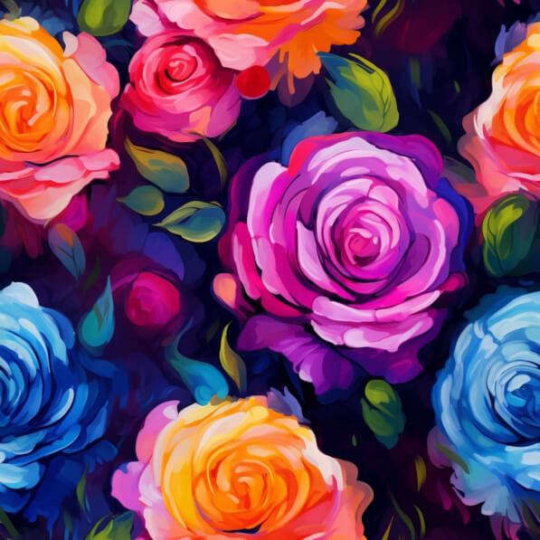 Download Colorful Rose Pattern for Floral Arrangements and Art Patterns ...