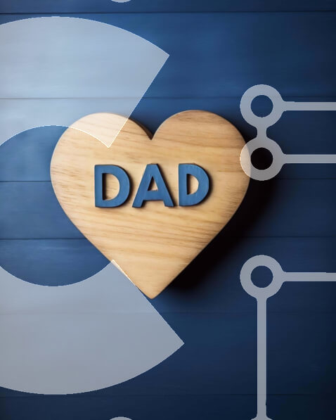 Unique Wooden Heart for Dad - Perfect for Father's Day! stock photo ...