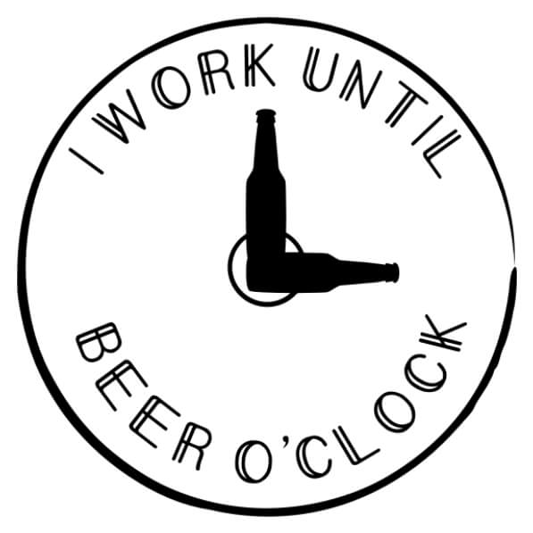 Download Beer O'Clock Work Clock with Two Beer Bottles Quotes Online ...