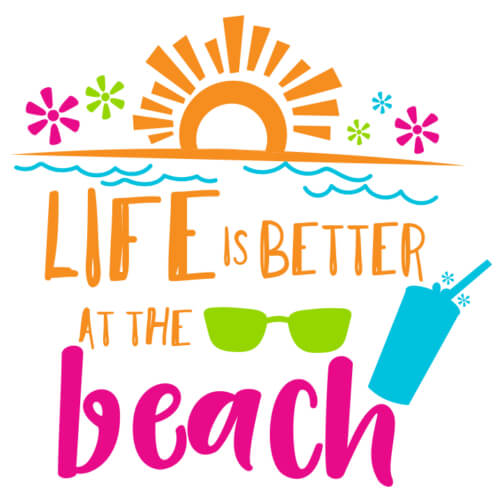 Download The Beach is Calling and I Must Go - Beach Scene with Sun and ...