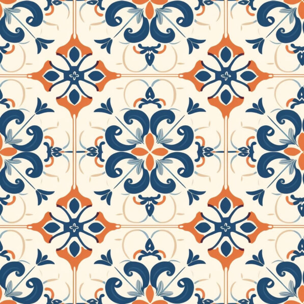 Download Colorful Floral Tiled Pattern for Interior Design Patterns ...