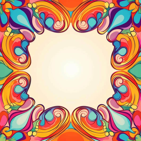 Download Colorful Abstract Swirl Frame for Design Backgrounds Online ...